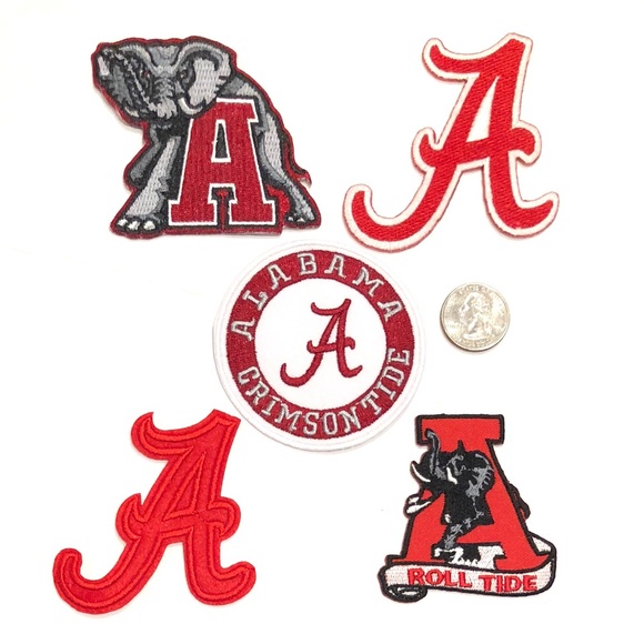 Accessories | Alabama Patches Iron On Patch Crimson Tide Diy | Poshmark
